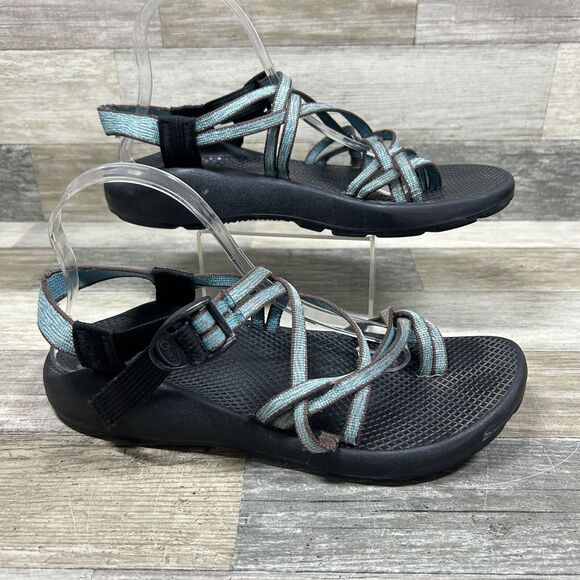 Chaco | Shoes | Chaco Zx2 Unaweep Sandals Womens 1 Blue Toe Loop Vibram ...